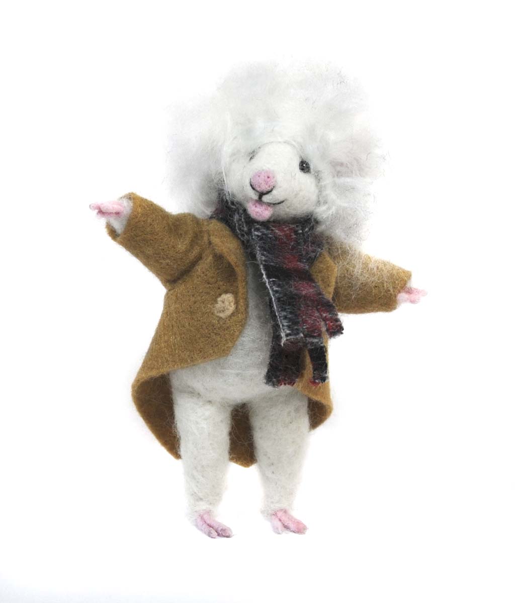 Albert Mouse: Felted Sculpture | Lanart – Lanart Alpaca