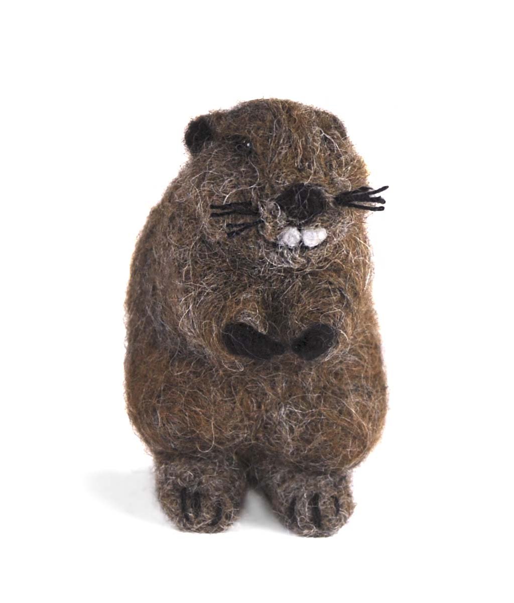 Beaver: Wildlife Alpaca Fiber Sculpture | Lanart – Lanart Alpaca